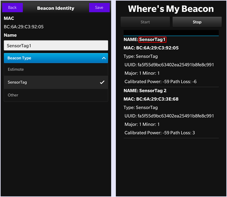 Beacon Testing and Configuration Using BlackBerry 10